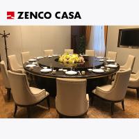 China Electric Dining Table With Leather Dining Chairs For 12 In Hotel Restaurant for sale
