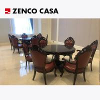 China Hotel Leisure Area European Style Furniture Lounge Chair With Small Round Table for sale