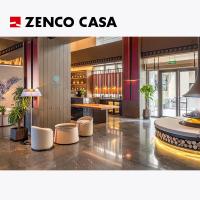 China Hotel Lobby Furniture Set Includes Lounge Chairs  Stools  Coffee Table  Sofa Cushions for sale