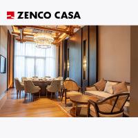 China Modern Style Hotel Restaurant Furniture Set Includes Large Round Dining Table And Chairs for sale