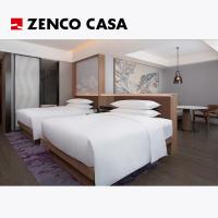 China Modern Style Hotel Twin Bedroom Furniture Set Size 1800*1500*320mm for sale