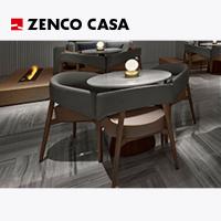 China Hotel Leisure Furniture Set With Marble Round Table And Leather Lounge Chairs for sale