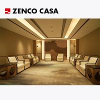 China Hotel Meeting Room Furniture Set Including White Single Sofa And Coffee Table for sale
