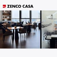 China Luxury Hotel Restaurant Furniture Including Solid Wood Square Tables And Leather Dining Chairs for sale