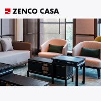 China The Hotel Leisure Area Furniture Includes An L-Shaped Sofa, A Coffee Table, And A Seating Area for sale