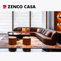 China The Hotel Leisure Furniture Set Includes Leather Sofas And Marble Coffee Tables for sale