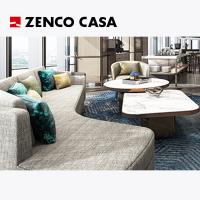 China Hotel Executive Lounge Furniture Set Includes Fabric Sofa And Coffee Table for sale