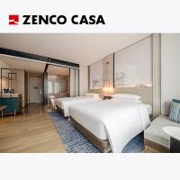 China Hotel Bedroom Furniture Set Includes Single Bed And Bedside Table for sale