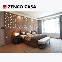 China Light Luxurious Bedroom furniture Set Comprising A Comfortable Double Bed And Solid Wood Headboard for sale