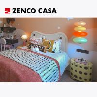 China Contemporary Bedroom furniture Set Including Children's Bed With Round Solid Wood Bedside Table for sale
