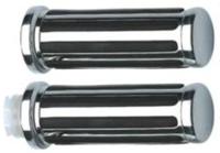 China 1''  Cnc Sportsters Motorcycle Handle Grip Black And Chrome For Harley Davidson for sale