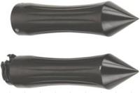 China 1''  Cnc Universal  Motorcycle Handle Grip Black Chrome For Harley Davidson for sale