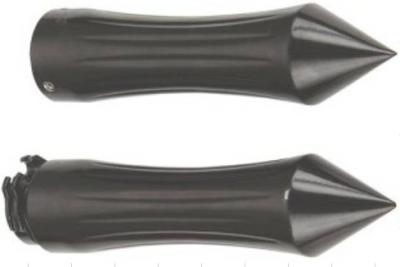 China 1''  Cnc Universal  Motorcycle Handle Grip Black Chrome For Harley Davidson for sale