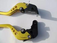 China Yellow Motorcycle Adjustable Clutch Lever For Aprilia Rsv Tuono Falco Rst1000 for sale