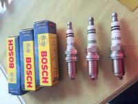 China Safe Automobile Spark Plug Set , 4x 0242235912 Bosch S8-4 FR7D FR7DC 8 New Audi BMW Spark Plug for sale
