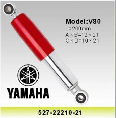 China Yamaha V80 Motorcycle Shock Absorber 527-22210-21  , Motor Rear Shocks , Red Color for sale