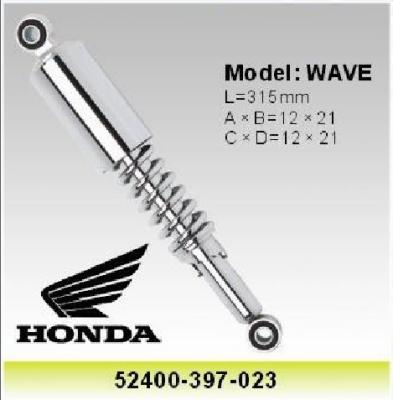 China Honda Wave 110  315mm Motorcycle Rear Shock , Motors Spare Parts Oem 52400-397-023 for sale
