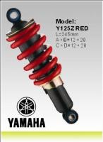 China Yamaha Y125 Z Motor Rear Shocks , 245MM Length Shock Absorber Brazil Motorcycle Spare Parts for sale