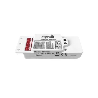 China 12~24VDC input built-in daylight sensor HNP102, 0~10V / PWM output, tri-level dimming control, dual-photocell differentiate natural light & lamp light, with built-in timer, 8PIN dip-switch settings for sale