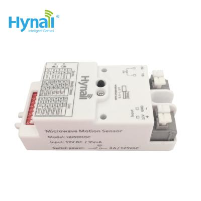 China HNS201DC On Off 12v Microwave Sensor Dry Contact Version 6m Mounting for sale