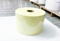 China Self Adhesive Sticker Paper Roll  50 transparent PET acrylic adhesive 140 yellow for sale