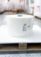 China Self Adhesive Sticker Paper Roll  25 Transparent PET Movable adhesive 62 Glassine for sale
