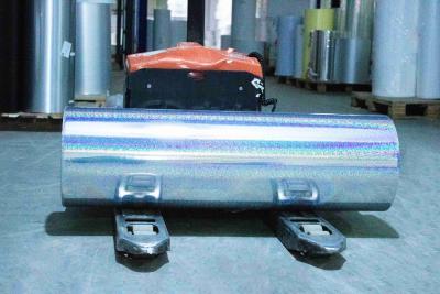 China waterproof Self Adhesive Holographic Film Label Paper 50u Surface Thickness for sale