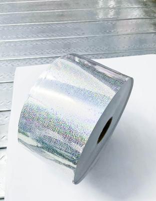 China Ordinary Sticky Clear Holographic Adhesive Film Label Paper 800m Length for sale