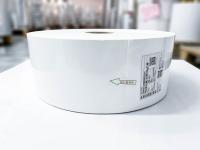 China Waterproof Acrylic Glue Adhesive Coated Paper Labels Roll 80u Surface Thickness for sale
