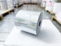 China Acrylic Glue Transparent Holographic Adhesive Film laser Holographic Thermal Labels for sale