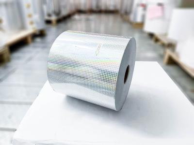China Acrylic Glue Transparent Holographic Adhesive Film laser Holographic Thermal Labels for sale