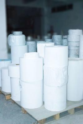 China Self Adhesive Thermal Label Jumbo Roll , Sticky Back Paper 54u Surface Thickness for sale