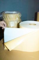 China Hot Melt Glue Thermal Label Roll , Kraft Paper Jumbo Roll 80u Surface Thickness for sale