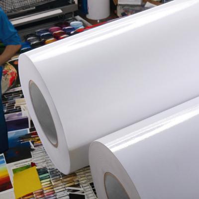 China Printing Materials Coated Paper with Permanent Adhesive and Transparent PET Film for sale