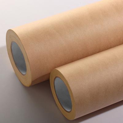 China No Printing Self Adhesive Kraft Paper Roll Water Activated Adhesive Abrasion Resistant 80g for sale