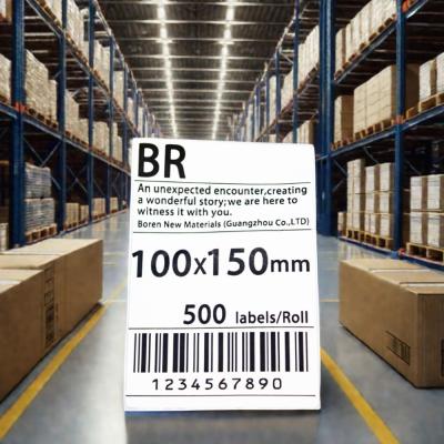 China 100x150 Size Logistics and Express Sheet 50*37*24mm Box Gauge for Packaging Labels for sale