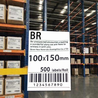 China Industrial Logistics Express Paper 100x150 Size Logistics Sheet for Packaging Labels for sale