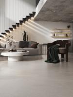 China Matera Sandstone Light Gray Living Room Tiles 600x600mm Abrasion Resistant for sale