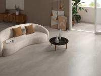 China Custom Non Slip Light Grey Indoor Floor Tiles 600x600mm Easy Cleaning Living Room for sale
