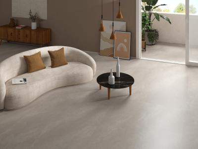 China Custom Non Slip Light Grey Indoor Floor Tiles 600x600mm Easy Cleaning Living Room for sale