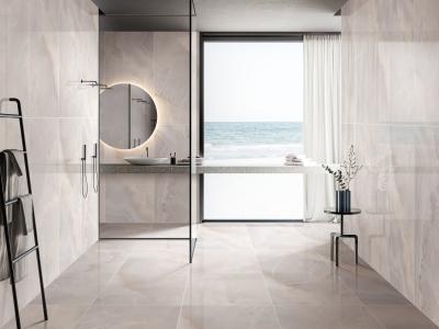 China Iranian Agate Porcelain Indoor Tiles 600x600mm Stain Resistant Easy Cleaning Bathroom for sale