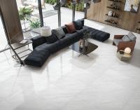 China Super White Texture Indoor Floor Tiles 600x600mm Bright Surface Soft Light Living Room for sale