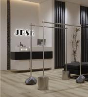 China Light Grey Spc Tiles Flooring Mildew Proof Spc Tile Flooring Easy Cleaning for sale