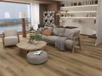 China Oak Golden Luxury SPC Flooring 4mm Wear Layer Eco Friendly High End Decorative Tiles for sale