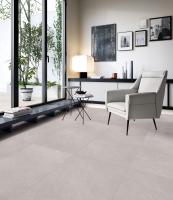 China Warm Grey Polished Glazed Porcelain Floor Tile 600x600mm Antique Finish Indoor Use for sale