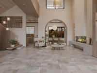 China French Style Limestone Flooring 60x60cm Impact Resistant Moisture Proof Interior Tiles for sale