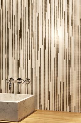 China Black And White Mosaic Custom Granite Slab Background Leopard Print For Hotel for sale