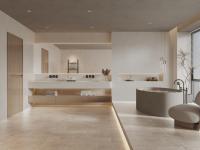 China Beige Limestone Tiles 600x600mm Anti-Slip Exterior Stone for High End Courtyards for sale