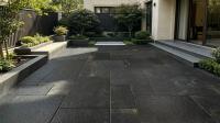 China Curved Edge French Limestone Garden Paving Brick 4 Specs Mixed Layout for sale