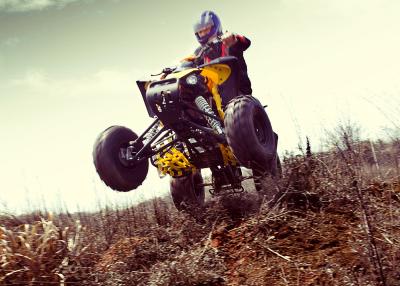 China Yellow 4 Wheelers ATV Quad Bike With 250cc Water-Cooled Engine , EEC & EPA for sale